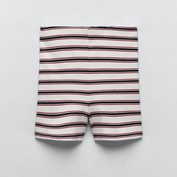 Zara | Shorts | Zara Striped Highwaist Rib Shorts | Poshmark